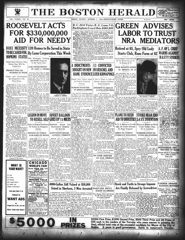 Boston Herald. October 01, 1933 - Digital Commonwealth