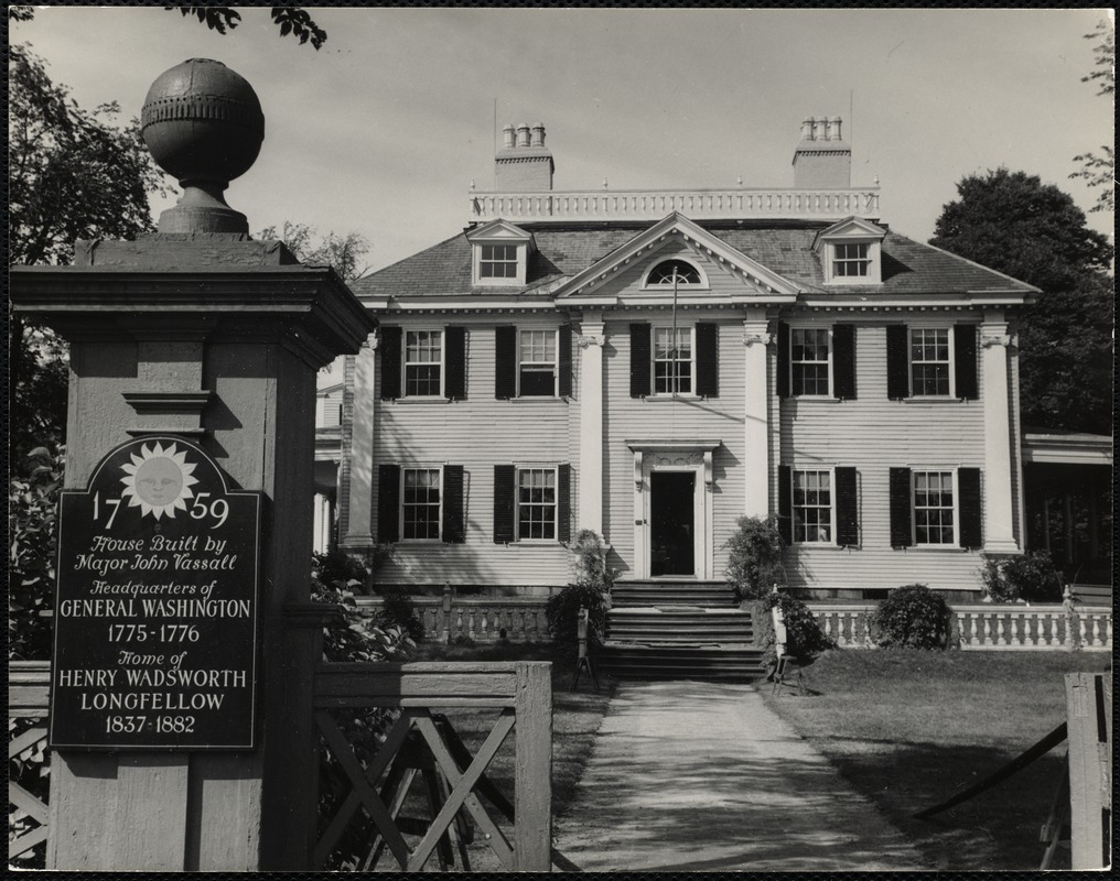 Home of Henry W. Longfellow - Cambridge, Mass - Digital Commonwealth