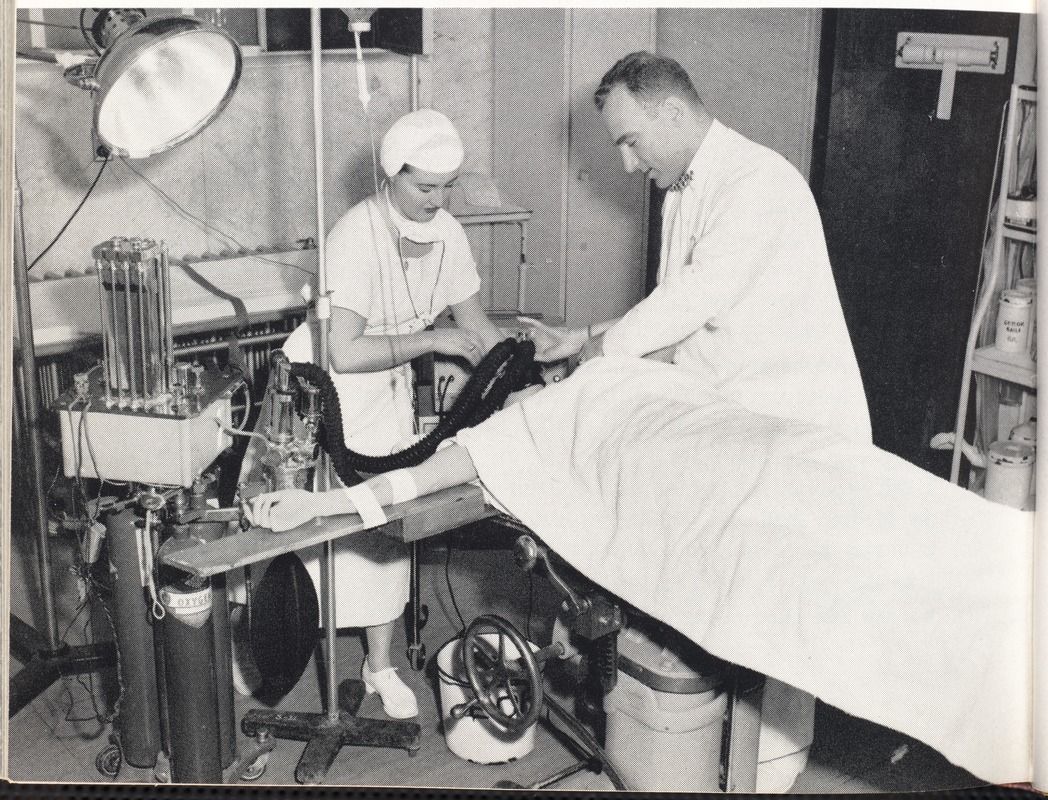 House officer and surgical nurse at Faulkner Hospital treating ...