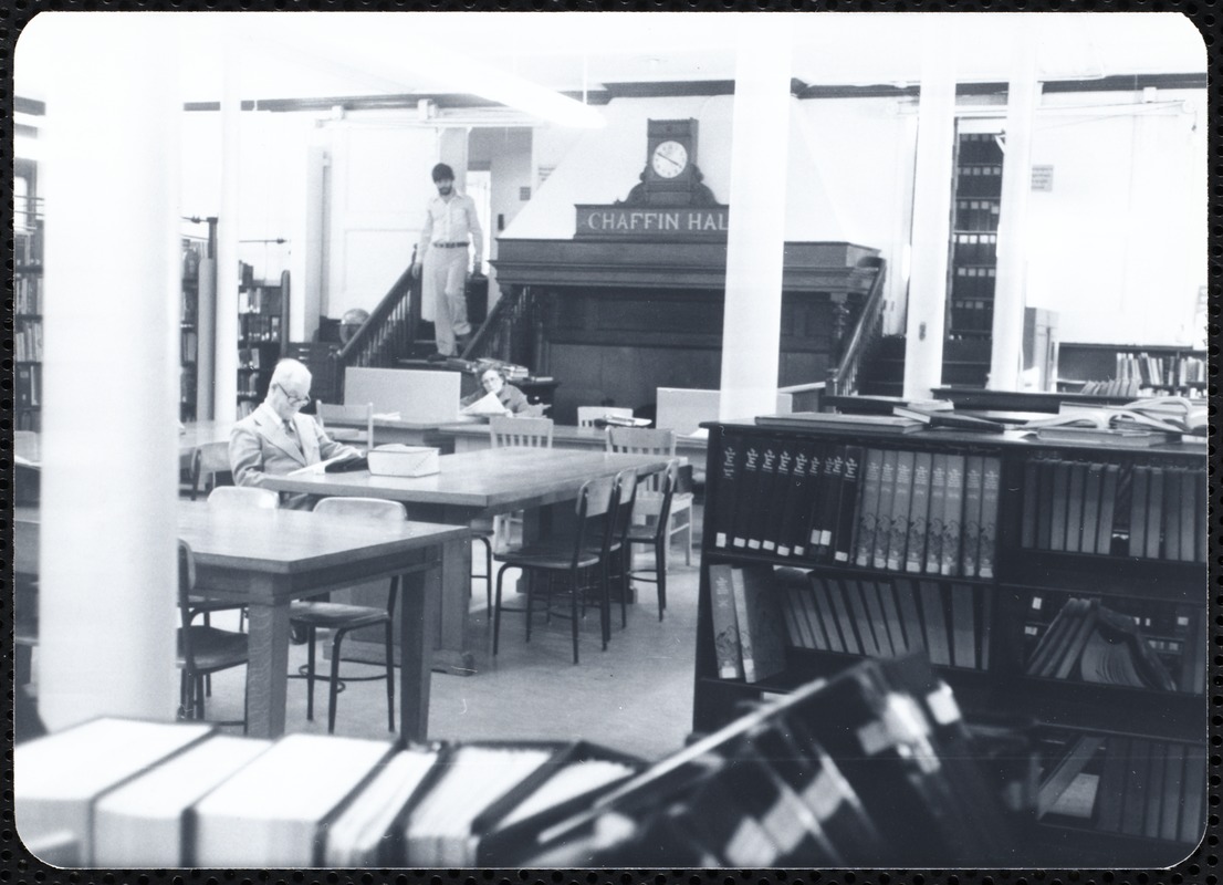 Newton Free Library, Old Main, Centre St. Newton, MA. Reference area ...