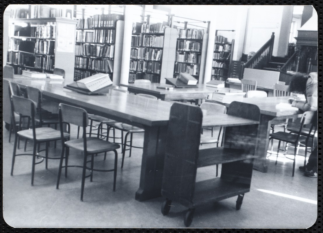 Newton Free Library, Old Main, Centre St. Newton, MA. Reference area ...