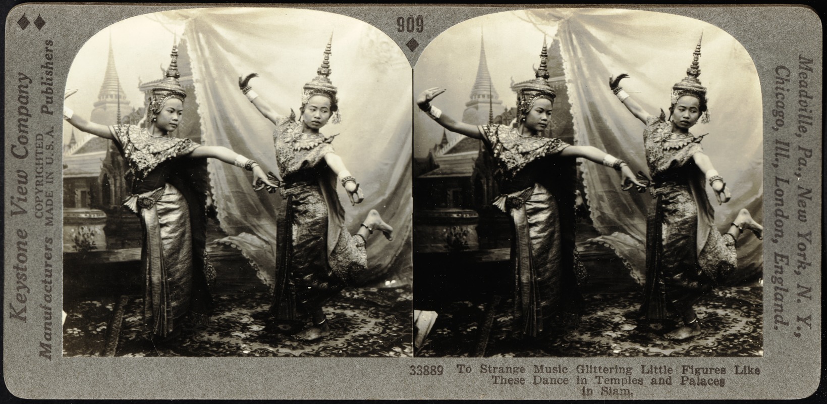 Glittering little figures of the dance in Siam - Digital Commonwealth