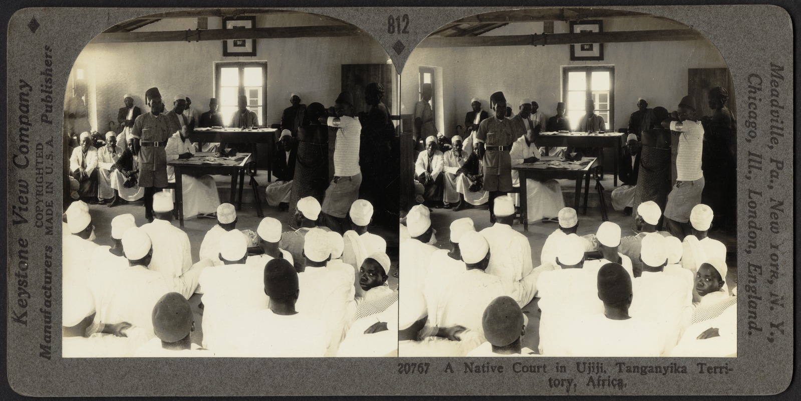 A native court in Ujiji, Tanganyika Territory, Africa - Digital ...