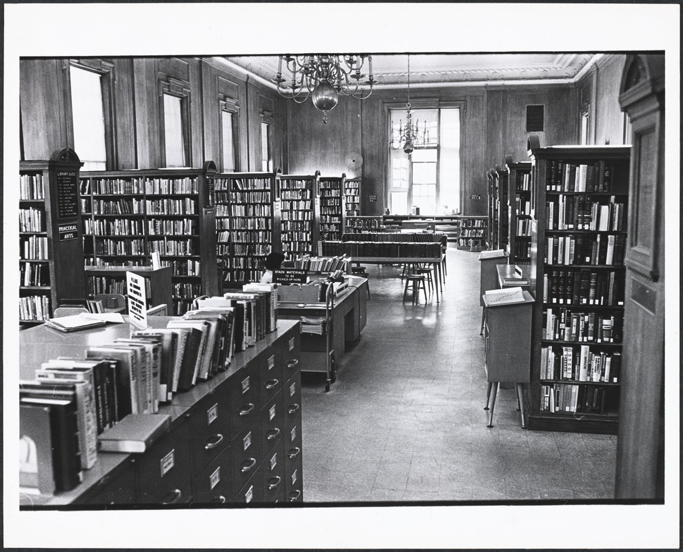 Public Library, reference room - Digital Commonwealth