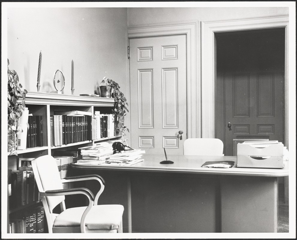 Public Library, interior view, town librarian's office - Digital ...