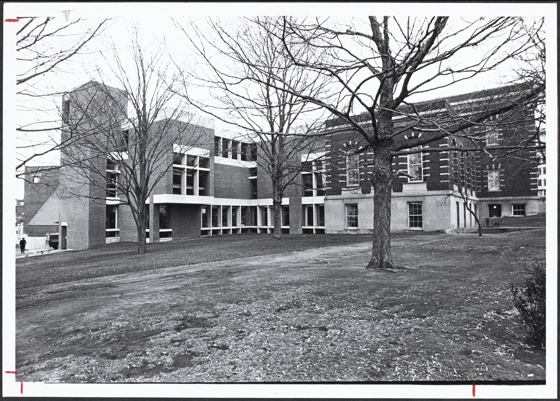 Public Library addition, exterior view - Digital Commonwealth
