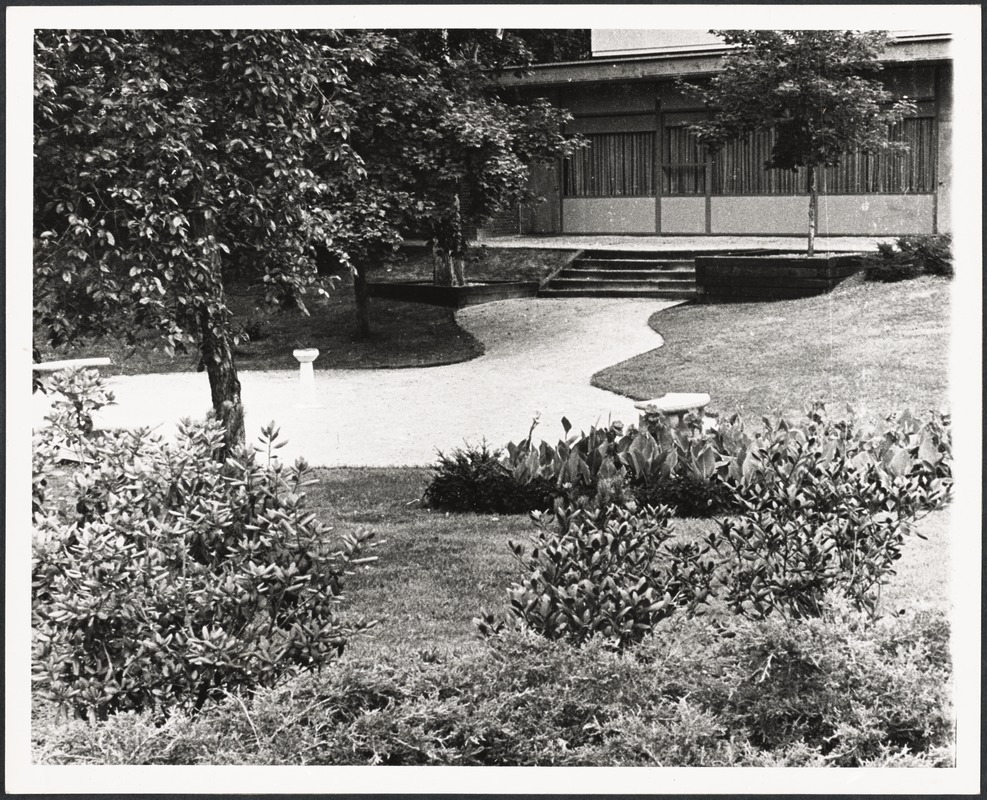 Putterham Branch, garden - Digital Commonwealth