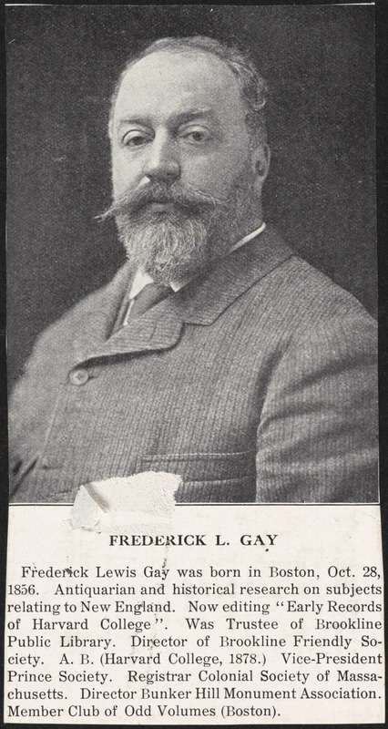 Frederick L. Gay - Digital Commonwealth