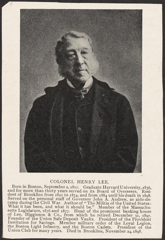 Henry Lee - Digital Commonwealth