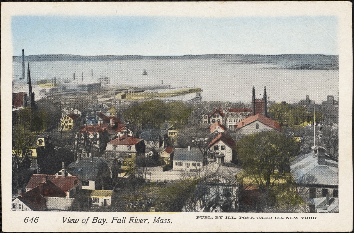 View of bay, Fall River, Mass. - Digital Commonwealth