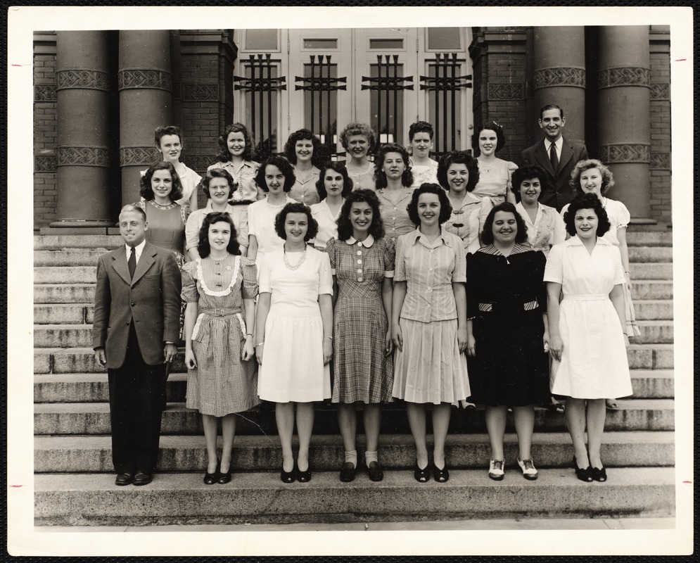 Graduating class August 1944. - Digital Commonwealth
