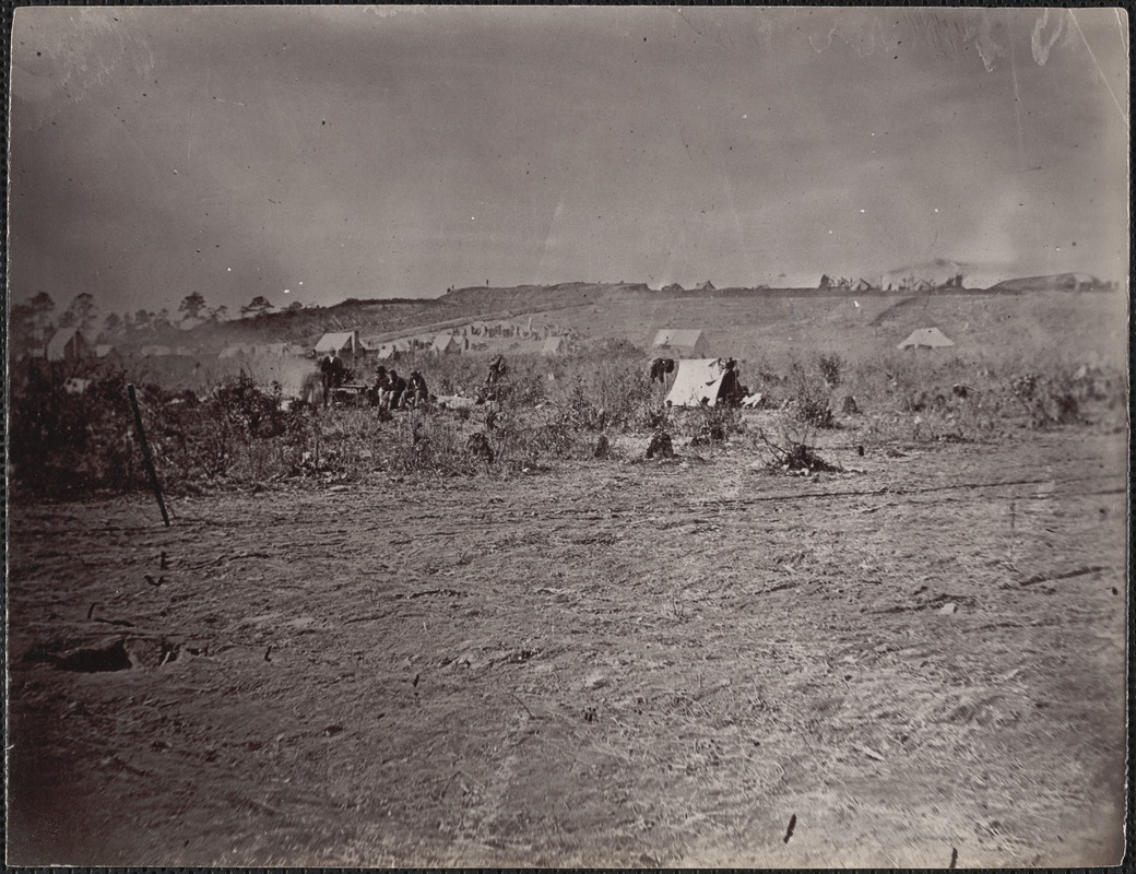 Distant view of Fort Brady Virginia - Digital Commonwealth
