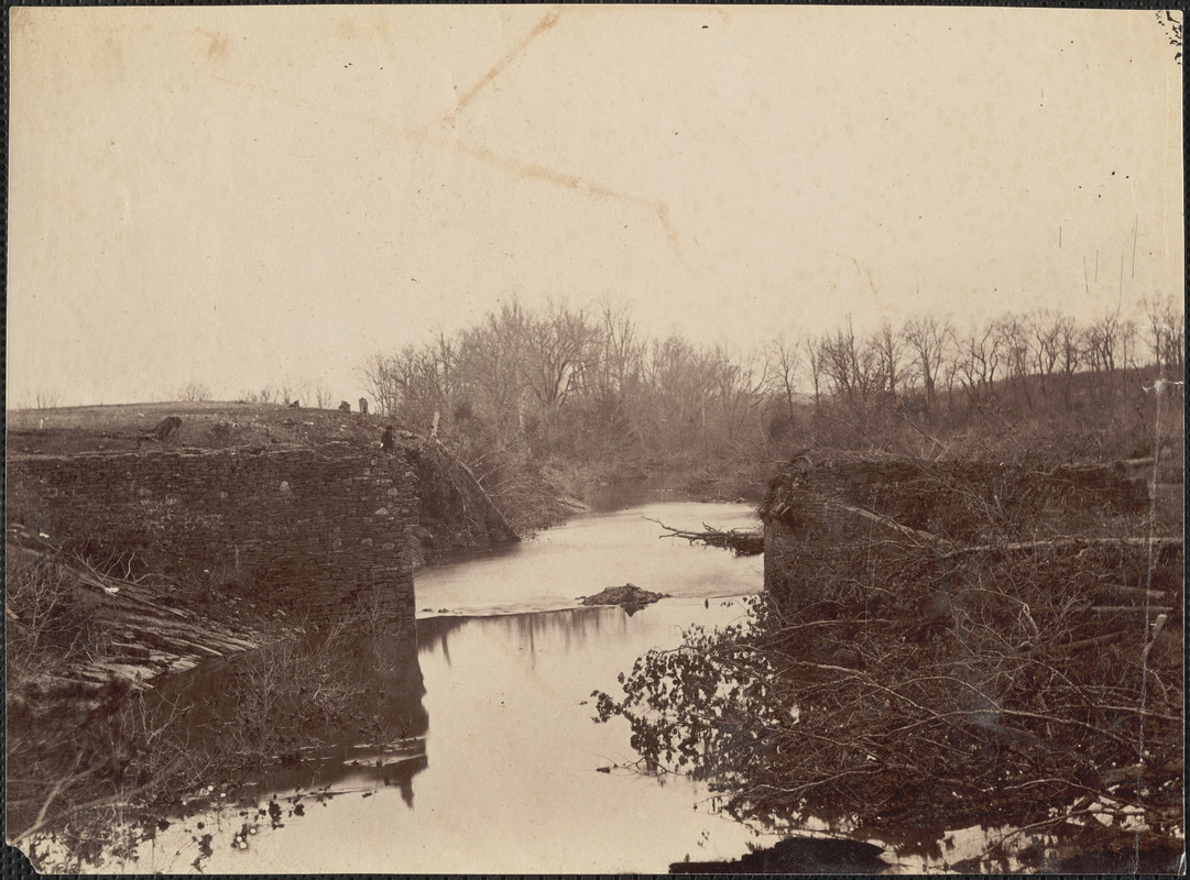 Ruins of stone bridge Bull Run - Digital Commonwealth