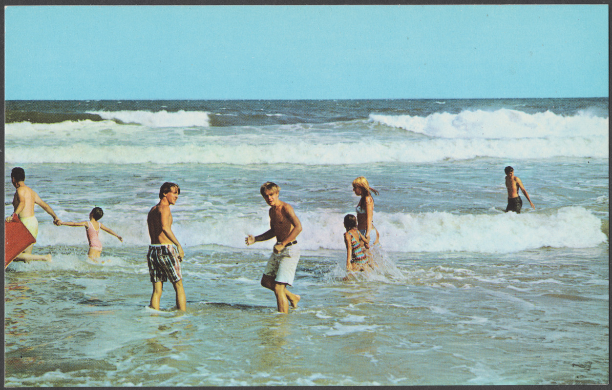 Beach scene - Digital Commonwealth