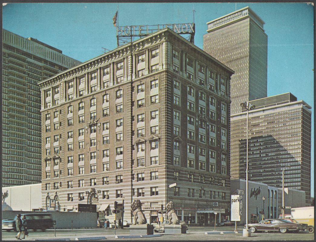 The Lenox Hotel & Motor Inn, 710 Boylston Street, Boston, Massachusetts ...
