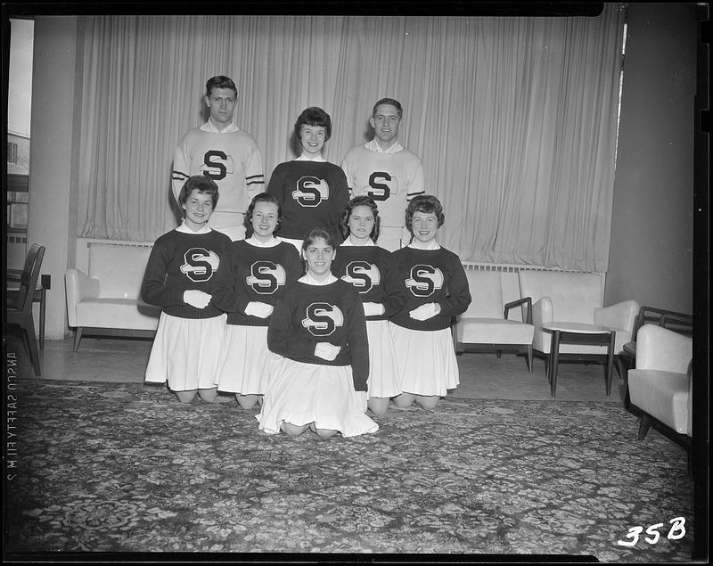 Springfield College cheerleaders - Digital Commonwealth