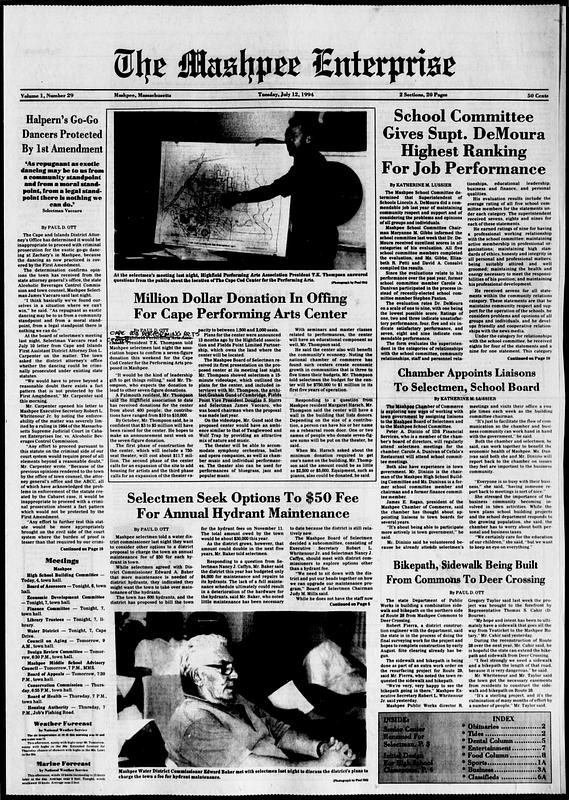 The Mashpee Enterprise. July 12, 1994 - Digital Commonwealth