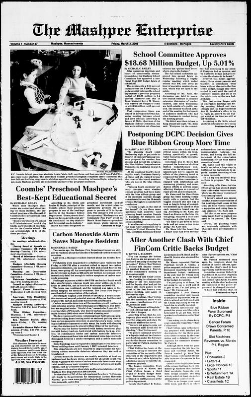 The Mashpee Enterprise. March 03, 2006 - Digital Commonwealth
