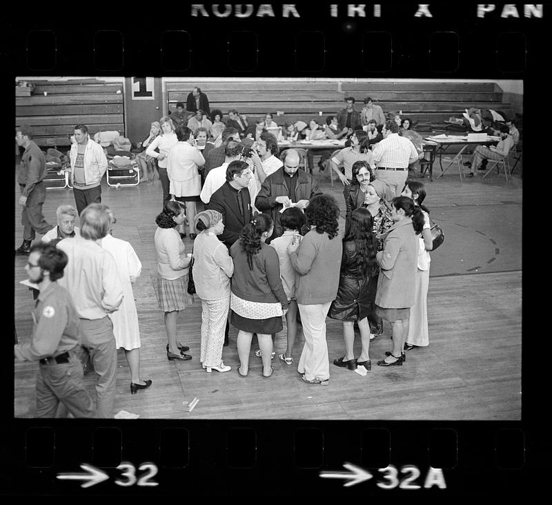 Chelsea Fire survivors at shelter, Chelsea, MA - Digital Commonwealth