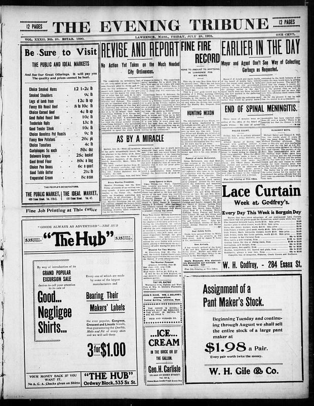 The Evening Tribune. July 28, 1905 - Digital Commonwealth