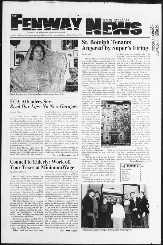 The Fenway News. January 06, 2006 - Digital Commonwealth
