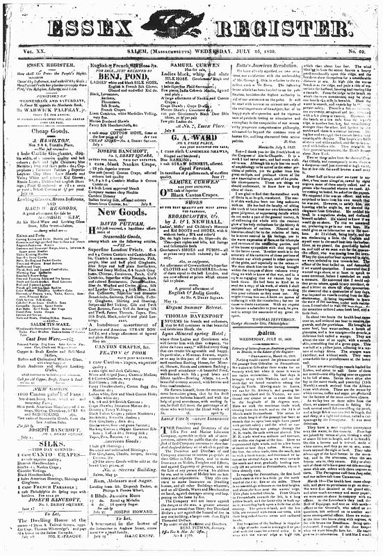 Essex Register. July 26, 1820 - Digital Commonwealth