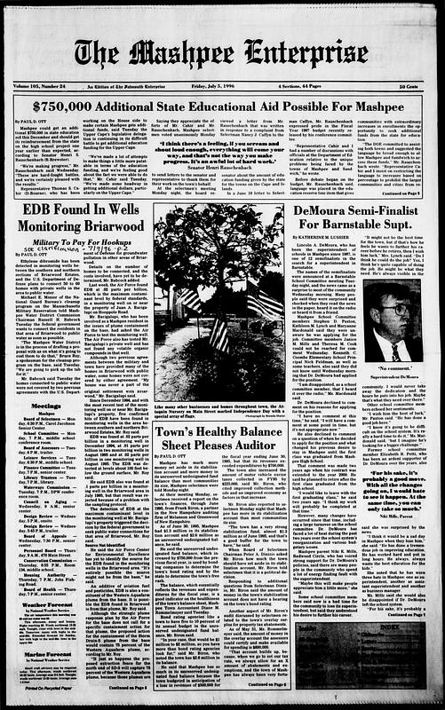 The Mashpee Enterprise. July 05, 1996 - Digital Commonwealth