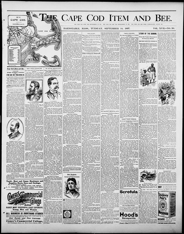 The Cape Cod Item and Bee. September 14, 1897 - Digital Commonwealth
