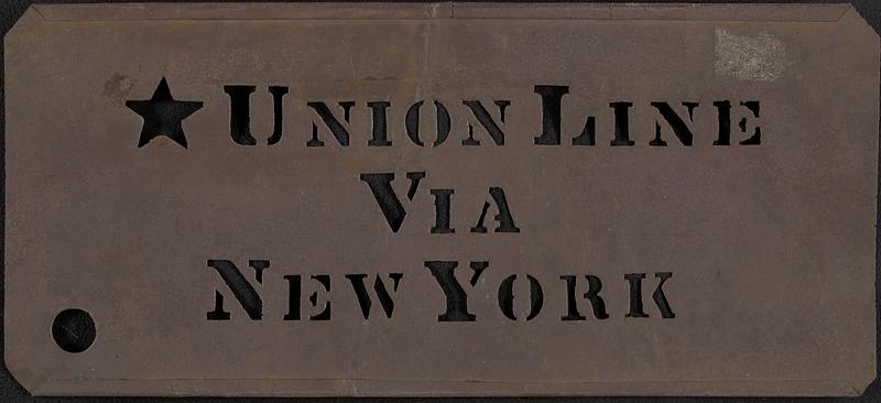 Union Line via New York Fruit Merchant Shipping Stencil - Digital ...
