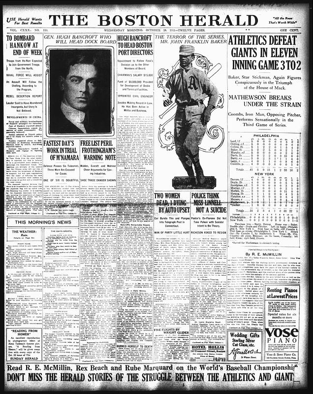 The Boston Herald. October 18, 1911 - Digital Commonwealth