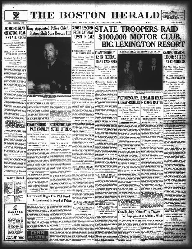 Boston Herald. August 26, 1933 - Digital Commonwealth