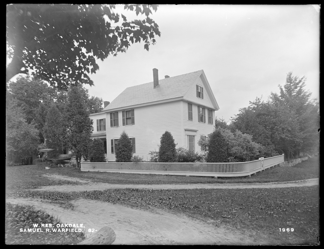 Wachusett Reservoir, Samuel R. Warfield's house, on the northerly side ...