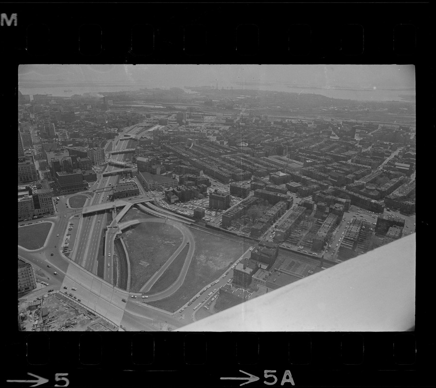 Aerial view of the South End, Boston - Digital Commonwealth