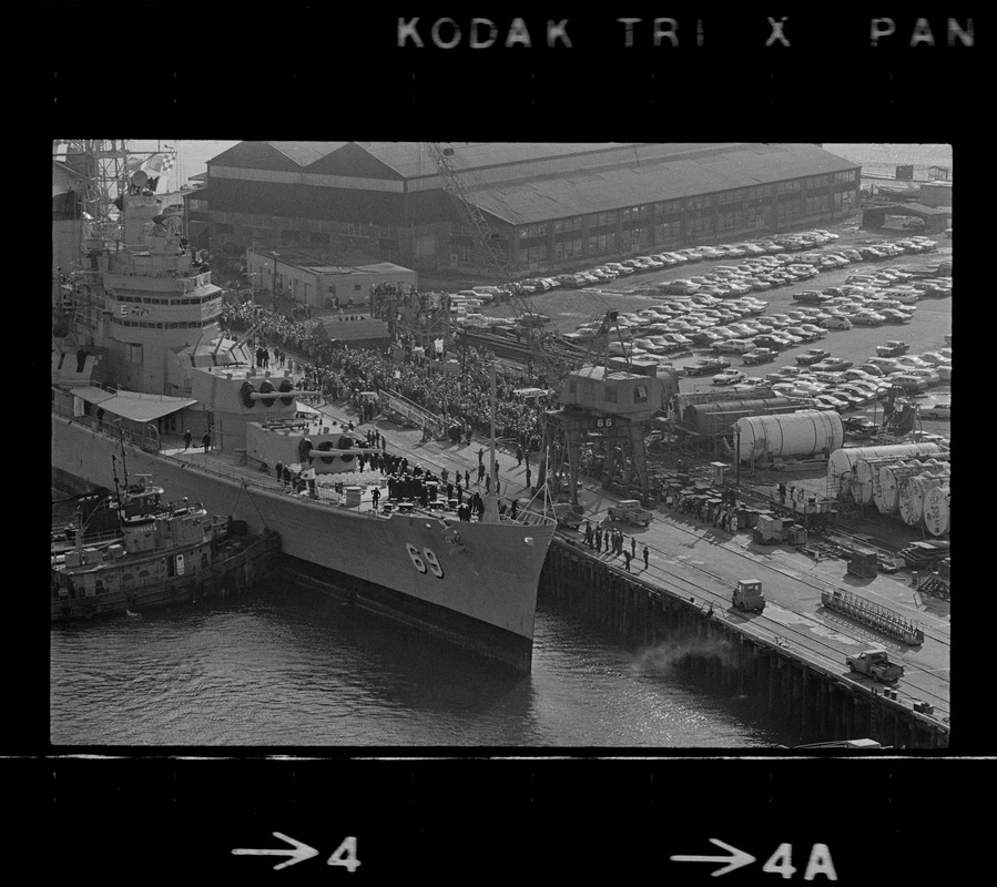 U. S. S. Boston arrives at South Boston Naval shipyard - Digital ...