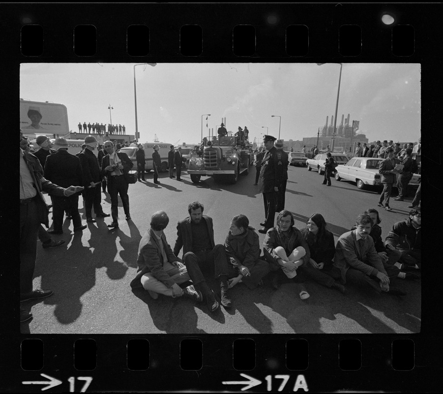 Anti-war protest at Boston Army Base - Digital Commonwealth