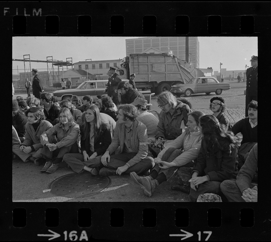 Anti-war protest at Boston Army Base - Digital Commonwealth