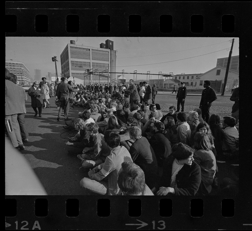 Anti-war protest at Boston Army Base - Digital Commonwealth