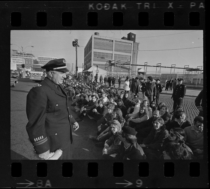 Anti-war protest at Boston Army Base - Digital Commonwealth