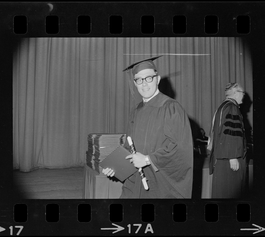 Graduate Peter A. Bradley at University of Massachusetts commencement ...