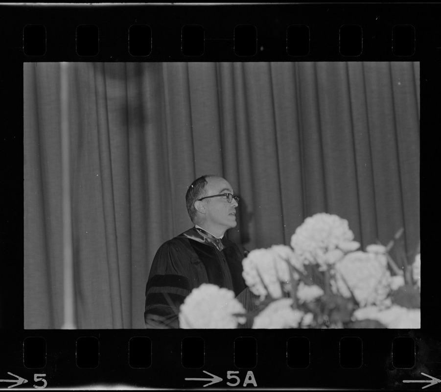 Chancellor Dr. Francis L. Broderick addressing University of ...
