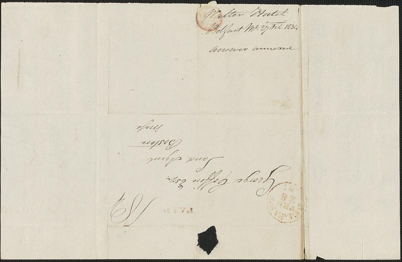 Walter Hatch to George Coffin, 27 February 1834 - Digital Commonwealth
