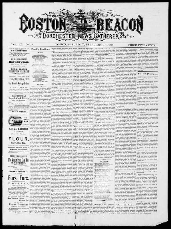 The Boston Beacon and Dorchester News Gatherer, February 11, 1882 ...