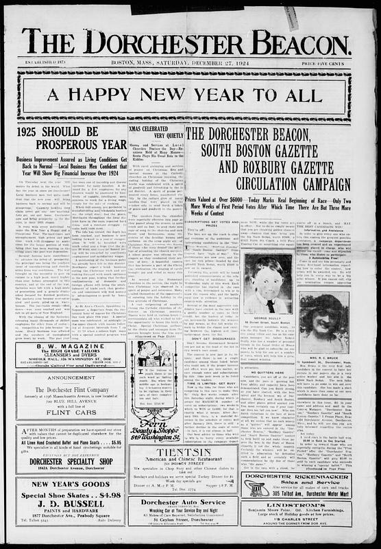 The Dorchester Beacon. December 27, 1924 - Digital Commonwealth