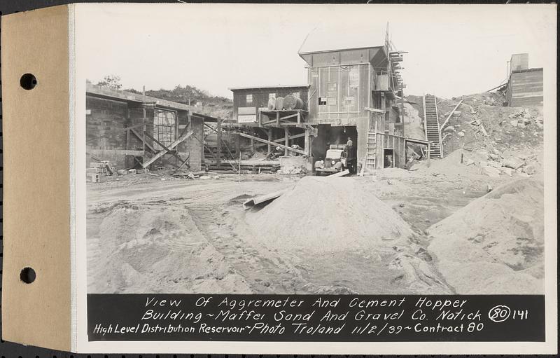Contract No. 80, High Level Distribution Reservoir, Weston, view of ...
