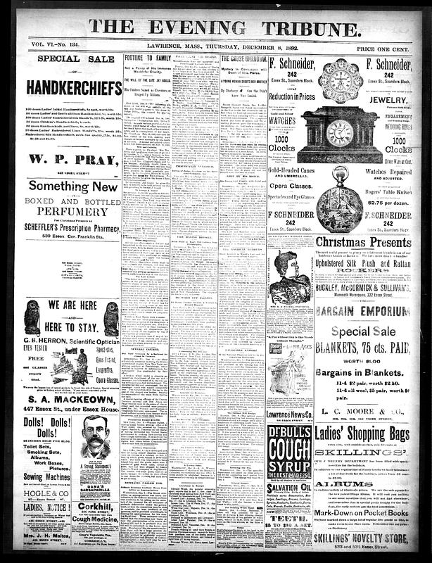 The Evening Tribune. December 08, 1892 - Digital Commonwealth