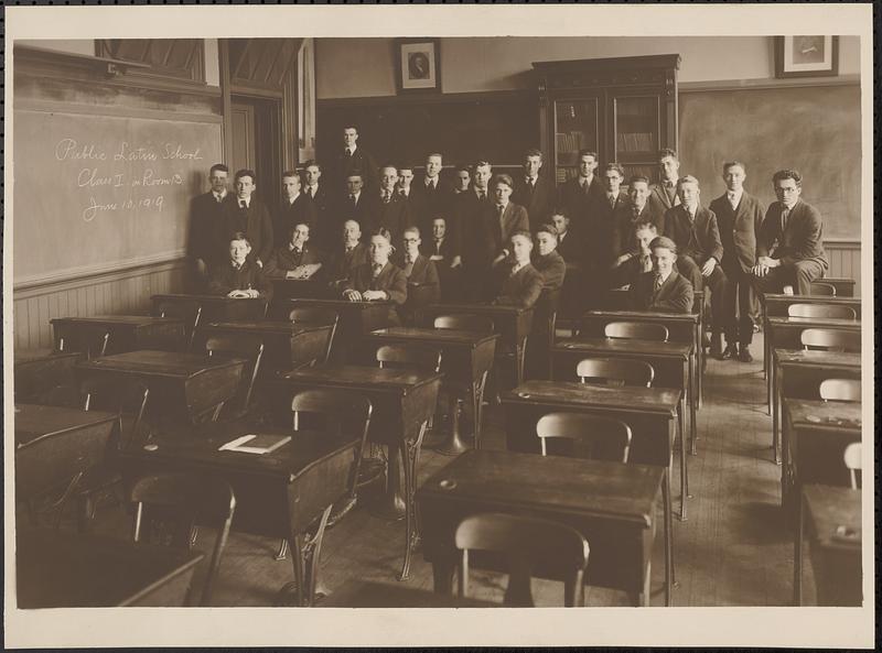 Boston Latin School, interior, Classroom Photo, Class I in Rm 13 ...