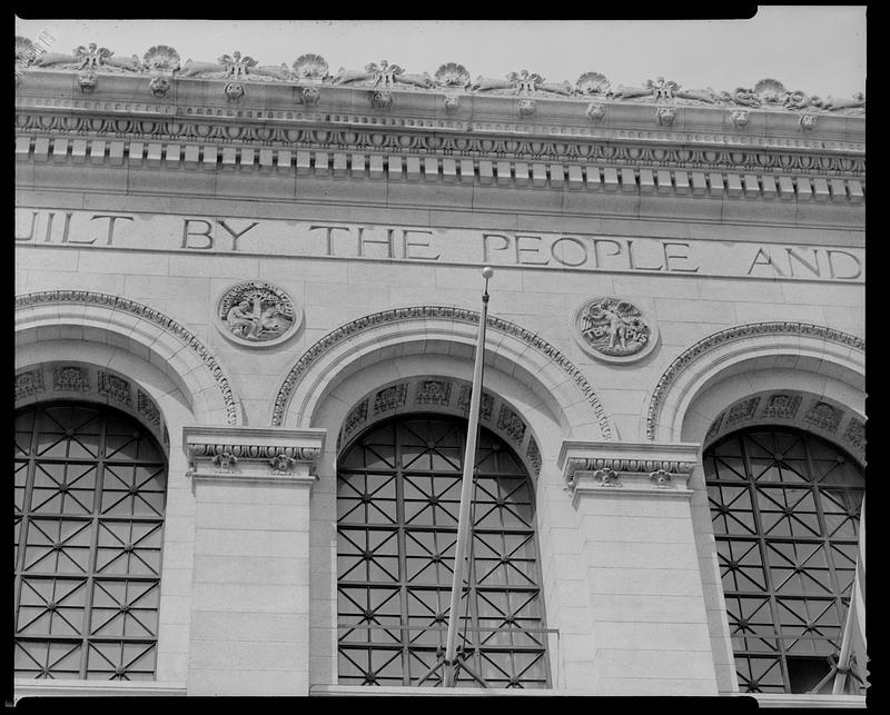 McKim facade, windows - Digital Commonwealth