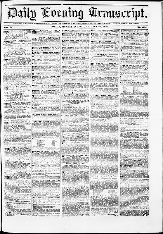 Daily Evening Transcript - Digital Commonwealth