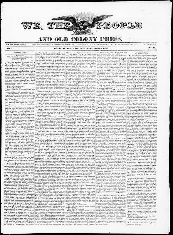 We, the People and Old Colony Press. October 09, 1835 - Digital ...