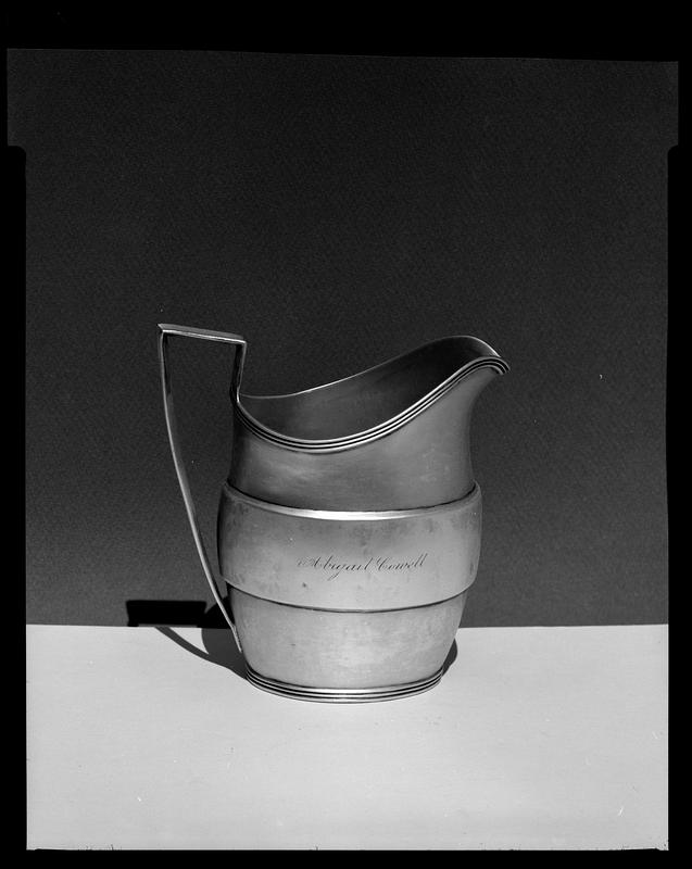 Lee Mansion, Silver Pitcher engraved Abigail Cowell - Digital Commonwealth